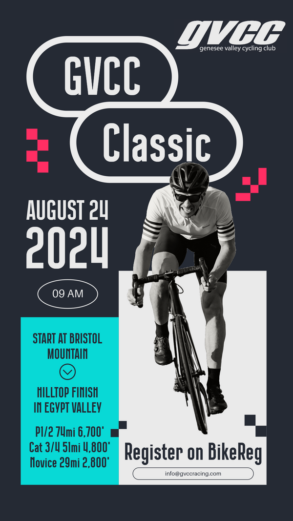 The GVCC Classic Road Race - Aug 24